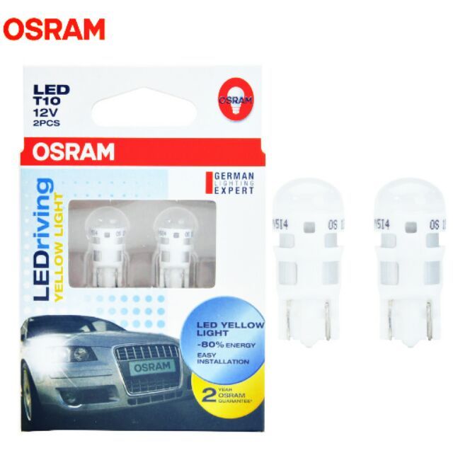 GENUINE OSRAM 12V T10 LED 6700K SKY WHITE -1 PAIR | Lazada