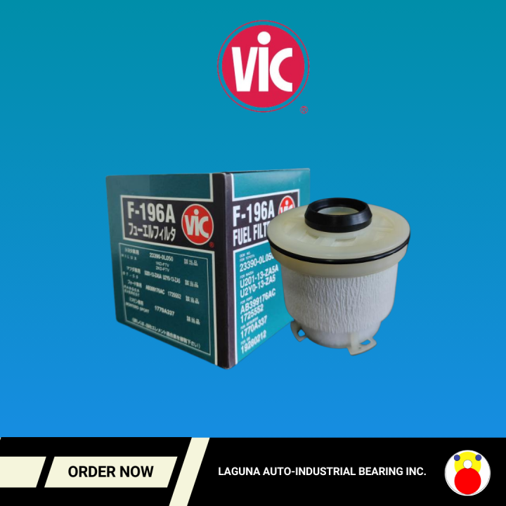 VIC F-196A Fuel Filter for Mitsubishi Strada, Montero, BT-50, Ford ...