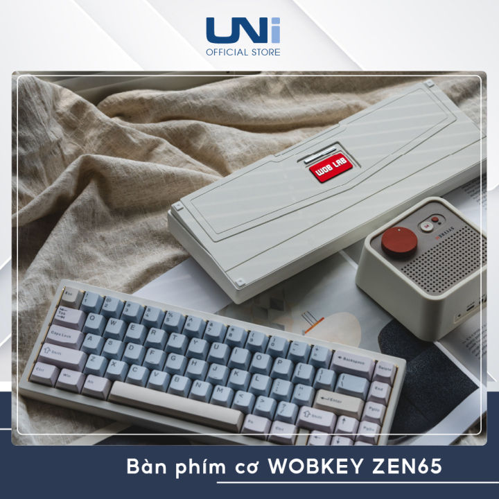 SẴN GIAO - Bàn phím cơ WOBKEY ZEN65 - Layout 65%|Case Nhôm|Catch Ball ...