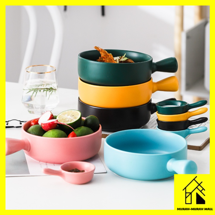 (READY STOCK) Korean Ceramic Plates Noodle Bowl Dinnerware Tableware ...