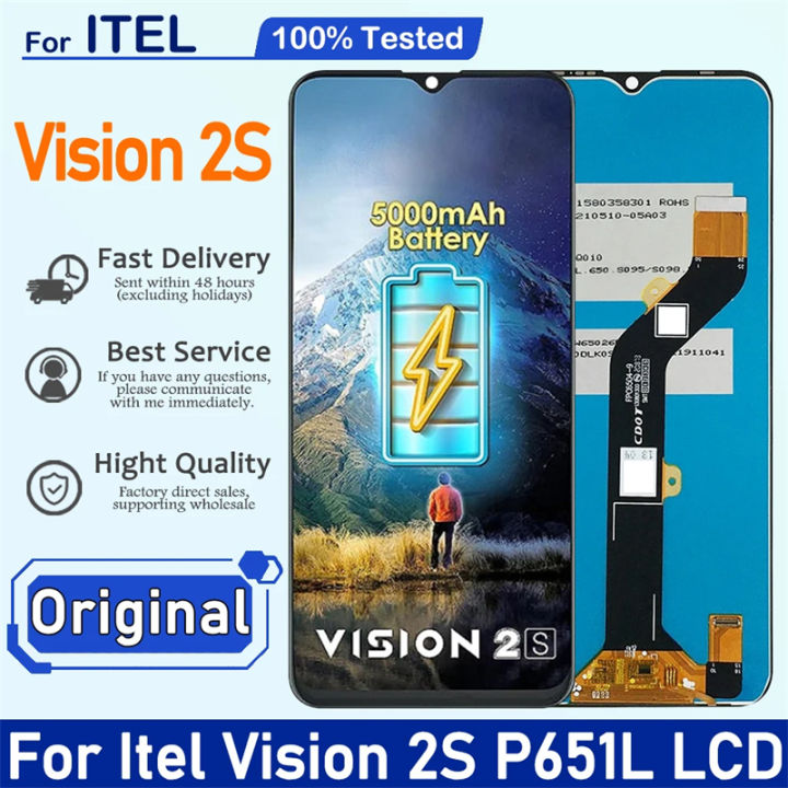 XD 6.5" Original LCD For itel Vision 2S P651L LCD Original Display ...