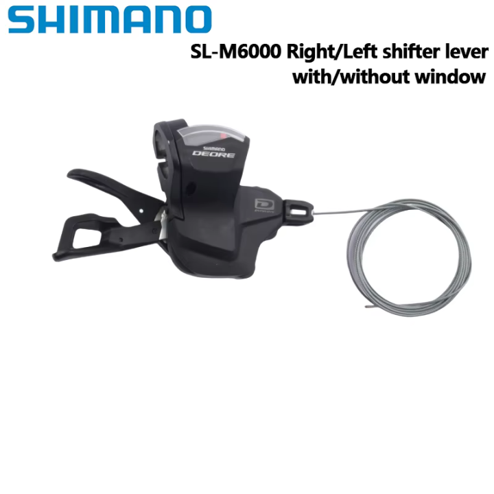 Shimano M6000 Shifter Lever Right Side 10Speed Black With/Without Window Left Side SL M6000 For ...
