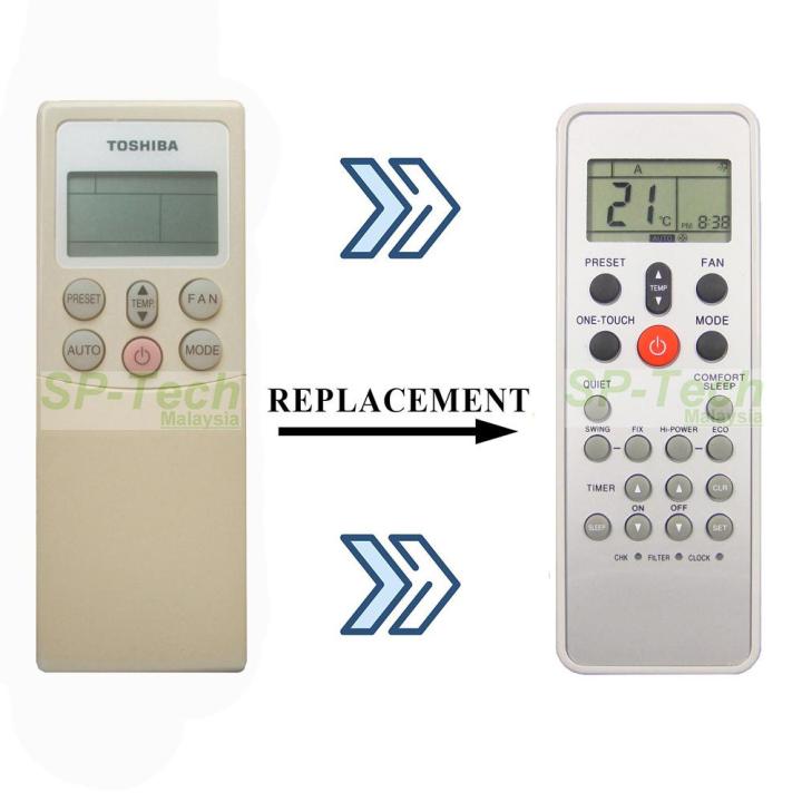 WC-H01EE TOSHIBA AIR CONDITIONER REMOTE CONTROL [REPLACEMENT] | Lazada