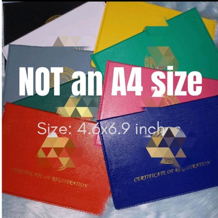 CERTIFICATE OF REGISTRATION AND LTO DOCUMENTS CARD HOLDER ( W GOLD ...