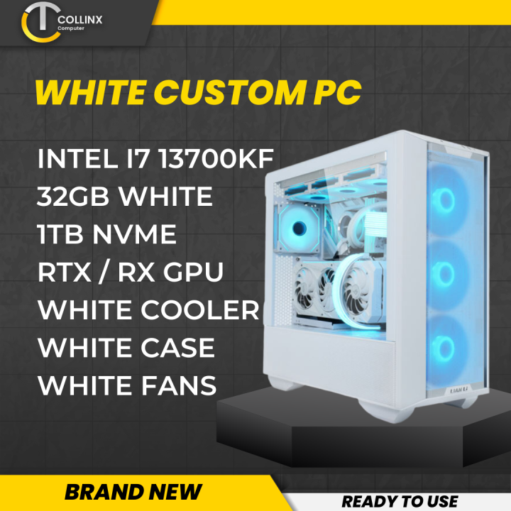 [ WHITE PC BUILD X ] INTEL CORE I7 14700KF 134TH GEN CPU Desktop ...