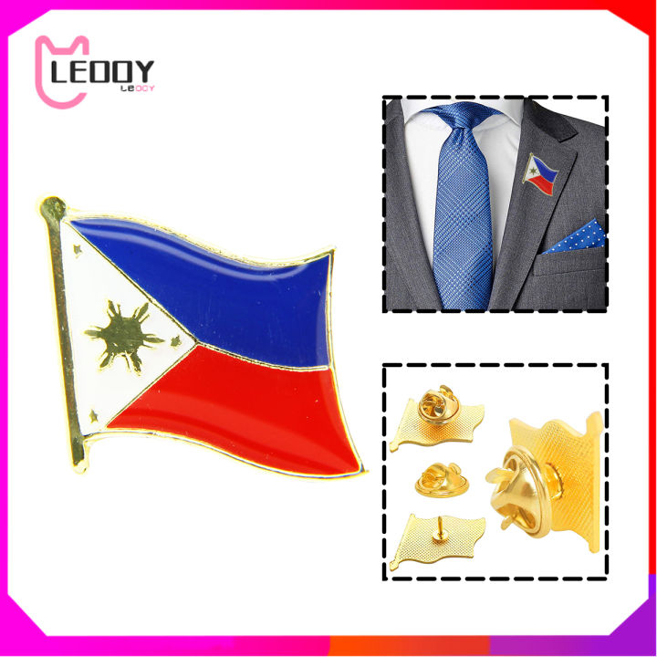 Philippine Flag Pin Flag Pin Tourist Souvenir Flag Pin Metal Cluth Pin ...