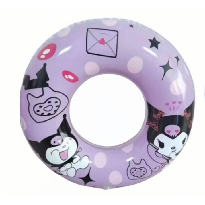 60cm70cm80cm90cm kuromi cartoon inflatable swimming ring lifebuoy ...
