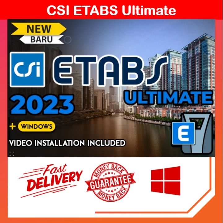 CSI ETABS Ultimate 2023 v21.0 | Lifetime For Windows | Full Version [ Sent email only ] | Lazada ...