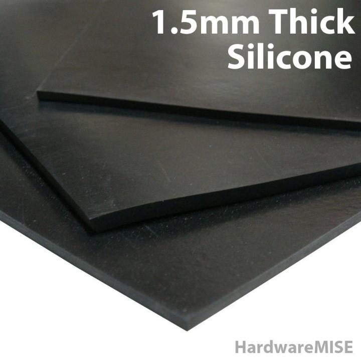 Silicone Rubber Sheet Black 1.5mm thick | Lazada