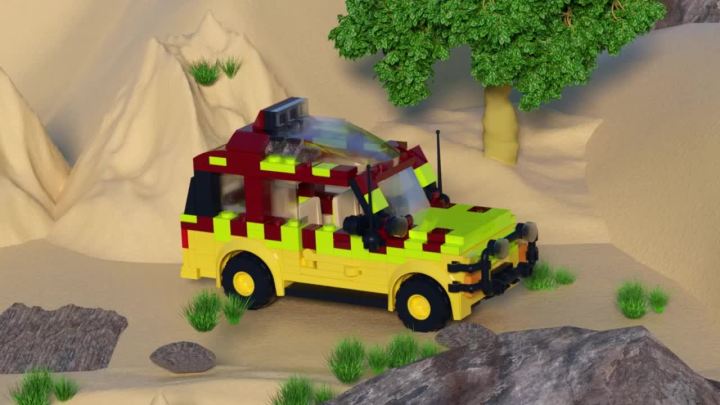 FTHGMOC Jurassic taman awam Explorer askar banan blok model kenderaan ...