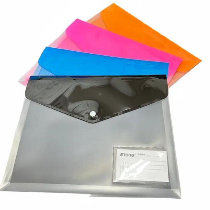 A4 ENVELOPE FILE WITH BUTTON (804E)(1 PC )Random Colour | Lazada