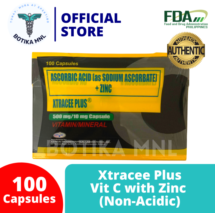 (NEW PACKAGING) XTRACEE PLUS Vitamin C with Zinc Sodium Ascorbate (Non ...