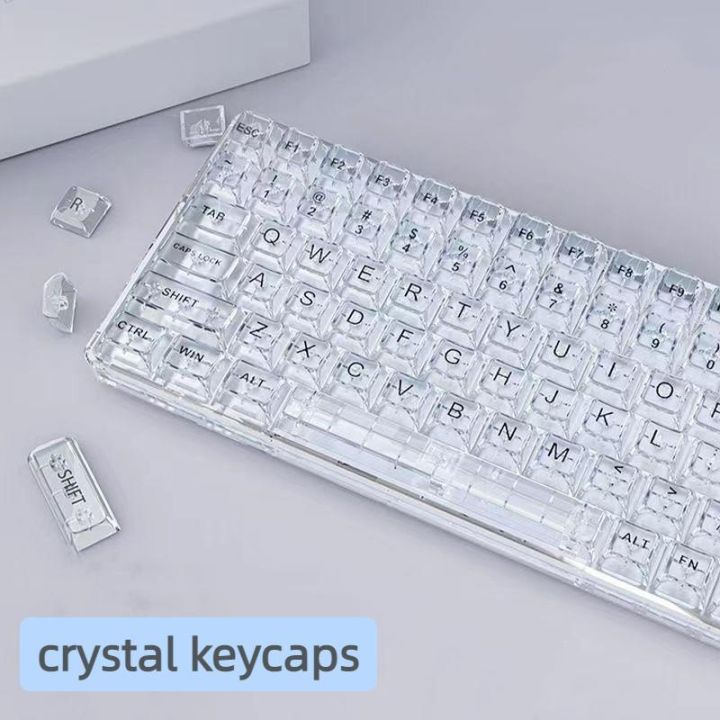 Keycaps Set Clear Transparent Keycap Shine Through Keycaps For ...