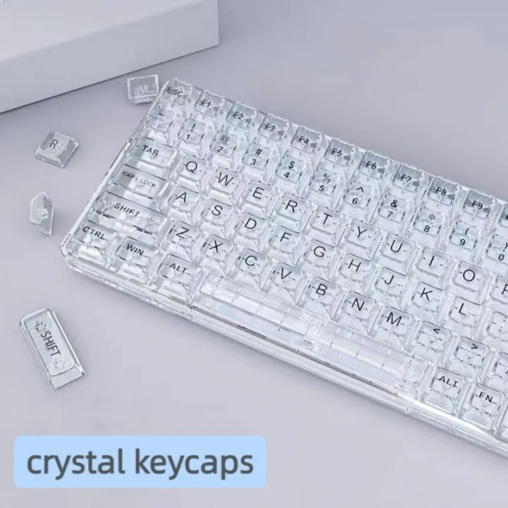 Keycaps Set Clear Transparent Keycap Shine Through Keycaps For ...