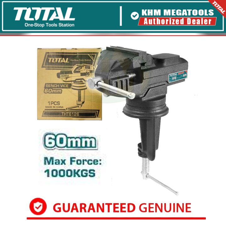 Total THT6126 Table Bench Vise 60mm •khm megatools• | Lazada PH