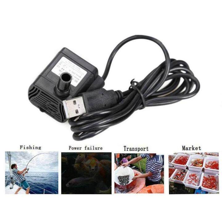 Ultra-Quiet Mini Brushless Usb Water Pump 5V 70Cm Submersible Fountain ...