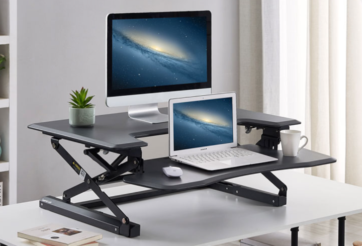 Standing Desk Converter Height Adjustable Stand Up Desk Riser Sit to ...