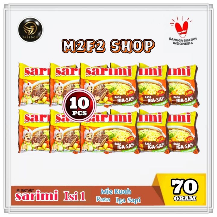 Mie Sarimi Instant Kuah Rasa Iga Sapi | Bag - 70 gr (Kemasan 10 Pcs ...