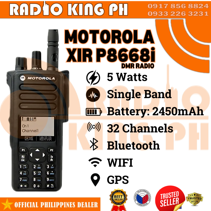 MOTOROLA XIR P8668i Tia Explosion Proof DMR/Analog PORTABLE TWO-WAY ...