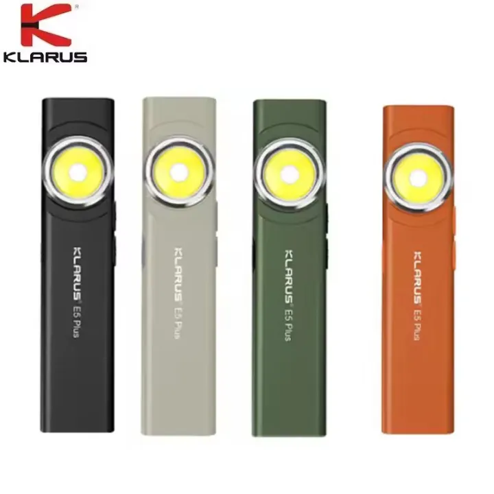 Klarus E5 Plus 650LM Ultra Slim Triple Lights Magnetic EDC Flashlight ...