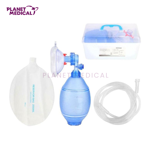 Ambu Bag Resuscitator Oxygen Tube Mask First Aid Kit (ADULT, PEDIA ...