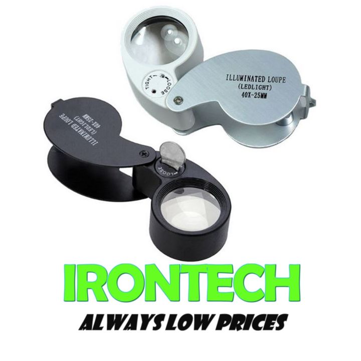 Magnifier 40X 25mm Glass Portable Zoom Loop Magnifying Glass Jeweler ...