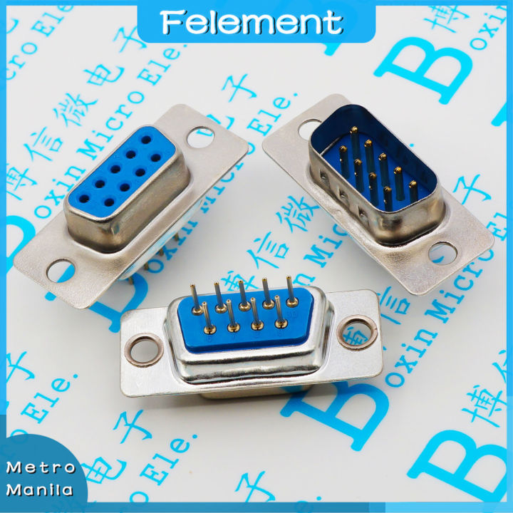 100pcs Rs232 Serial Port Connector Db9 Female Male Shell Plastic Plug ...