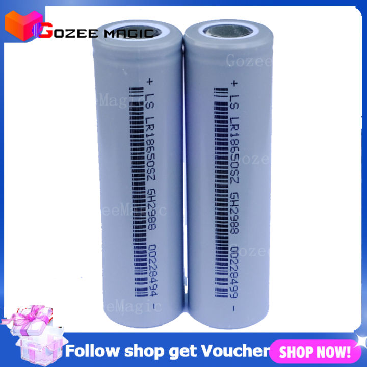 LISHEN 18650 2500mAh 5C 3.7V ถ่านชาร์จกำลังสูง แบตเตอรี่ลิเธียม, สามารถ ...