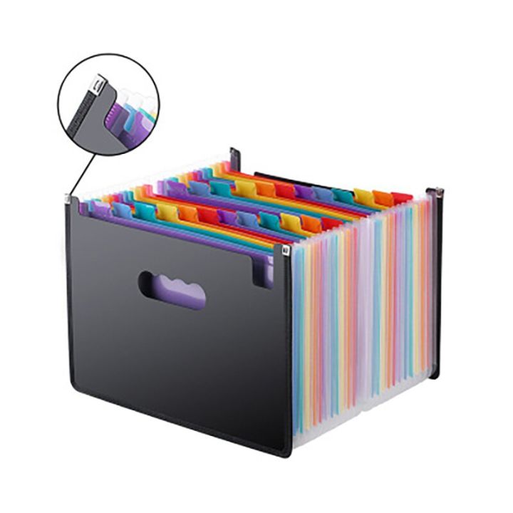 Multifunctional 12 Pockets Expanding File Folder A4 Expandable Portable ...