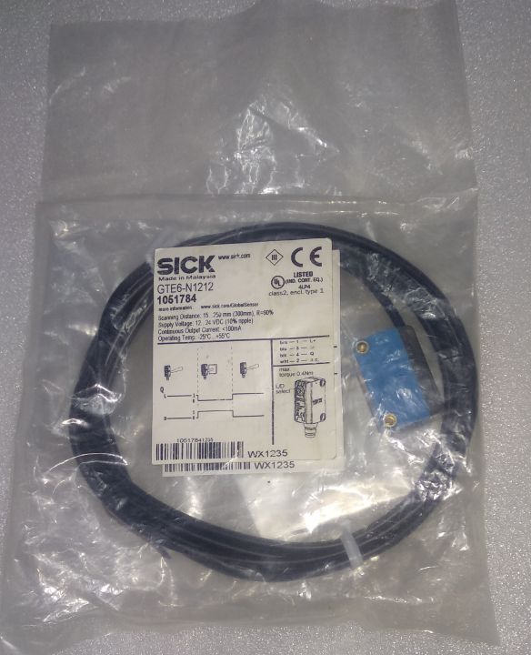 NEW SICK GTB6-N1212 Miniature photoelectric sensors (เหลือจากงาน ซองไม่สวย) | Lazada.co.th