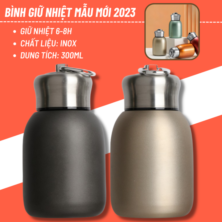 Bình Nước Giữ Nhiệt Hot Trend 2023, Bình Giữ Nhiệt 300ML Chất Liệu INOX Không Han gỉ Giữ Nhiệt 6 ...