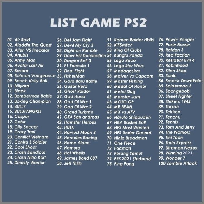 Lagi Promo Hardisk External 80gb Ps2 full games Bergaransi | Lazada ...