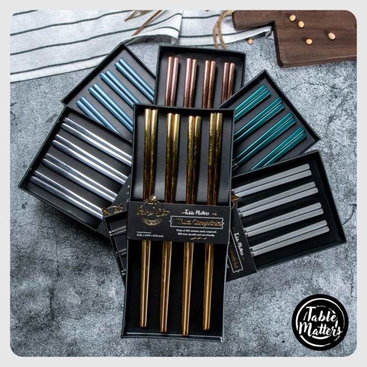 Table Matters - Waltz - Stainless Steel Chopstick Collection [Chopstick ...