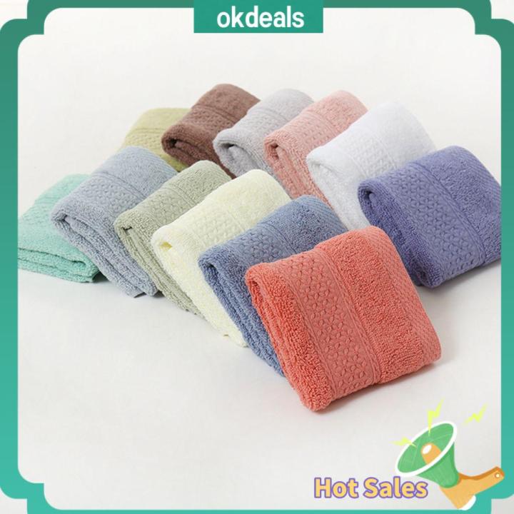 OKDEALS Hot Absorbent Cotton Antibacterial Wash Cloths ผ้าพันคอ ...