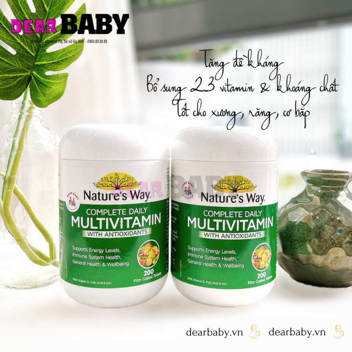 Viên uống tảo lục Vitamin Nature’s Way Complete Daily Multivitamin (Úc ...