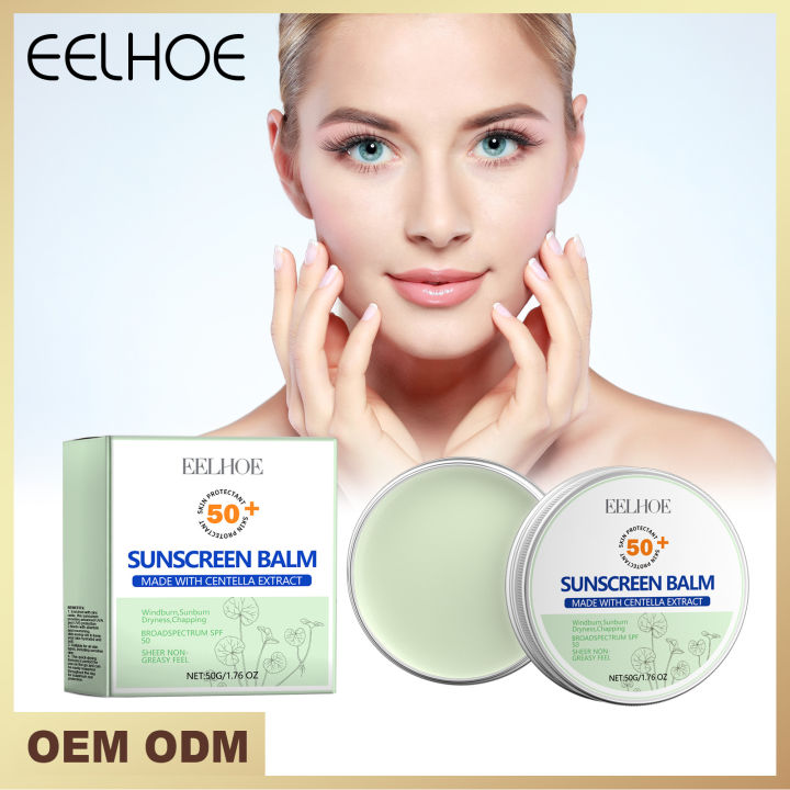 EELHOE Centella Sunscreen Cream SPF50+ Lightweight Texture Sunblock ...