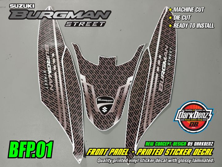 Suzuki Burgman Street & EX New concept quality printed sticker decal ...
