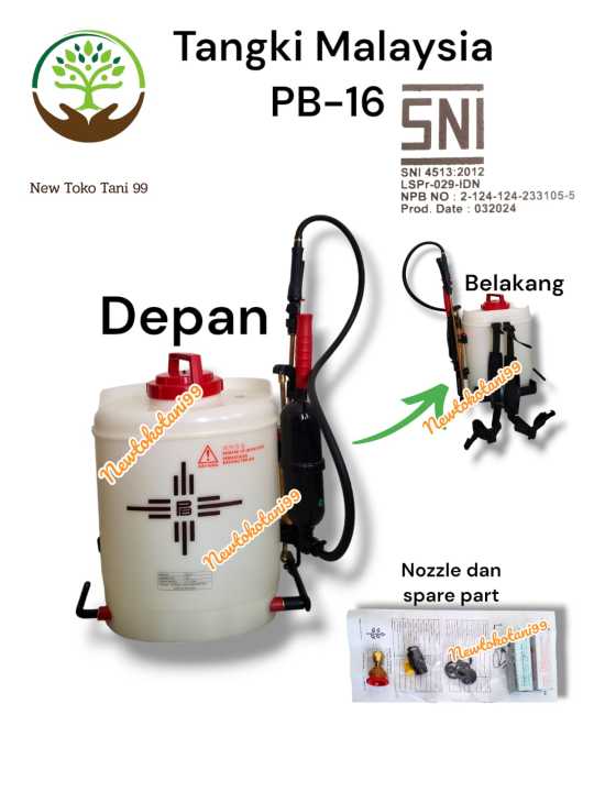 Sprayer PB16 malaysia tangki malaysia pb16 sprayer pb16 ASLI tengki tangki semprot malaysia pb ...