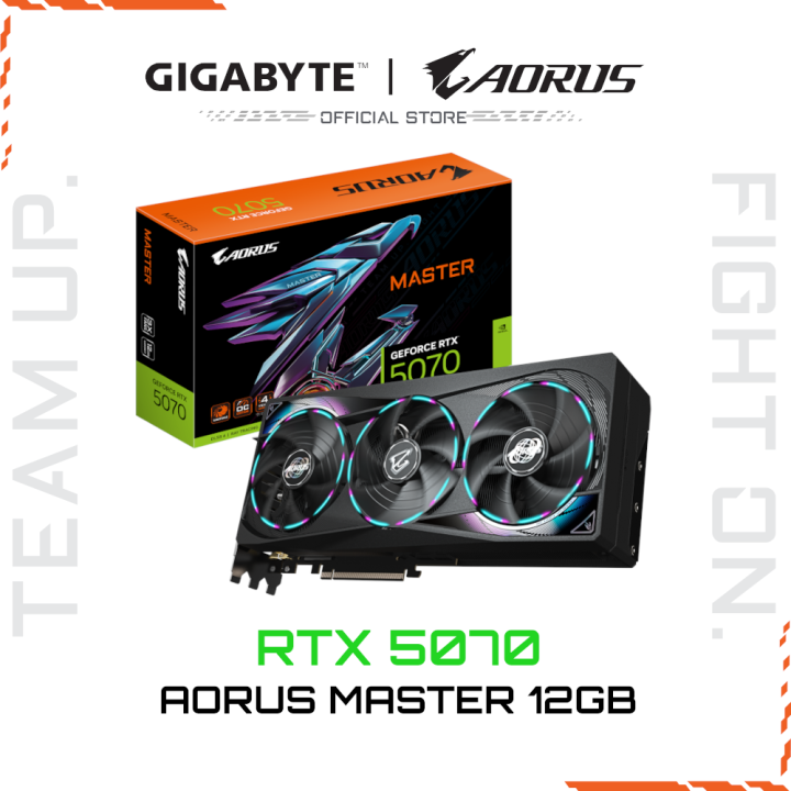 AORUS GeForce RTX™ 5070 MASTER - 12G NVIDIA GAMING GRAPHICS CARD ...