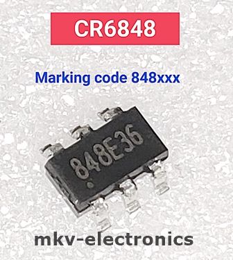 (1ตัว) CR6848 , CR6848S Marking code 848E36 , 848K09 , 848L52 , 848 ...