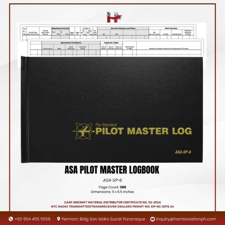 ASA PILOT MASTER LOGBOOK | Lazada PH