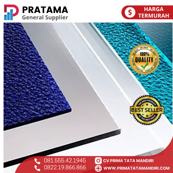 SOLARFLAT solartuff atap polycarbonate 3mm pola embossed (timbul) solid ...