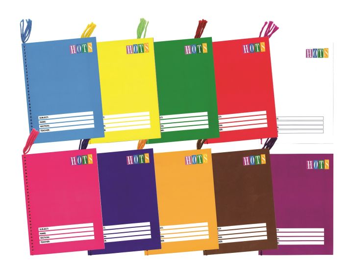 Hots Notebook Neon Colors (Spiral, Yarn, Writing, Composition ...