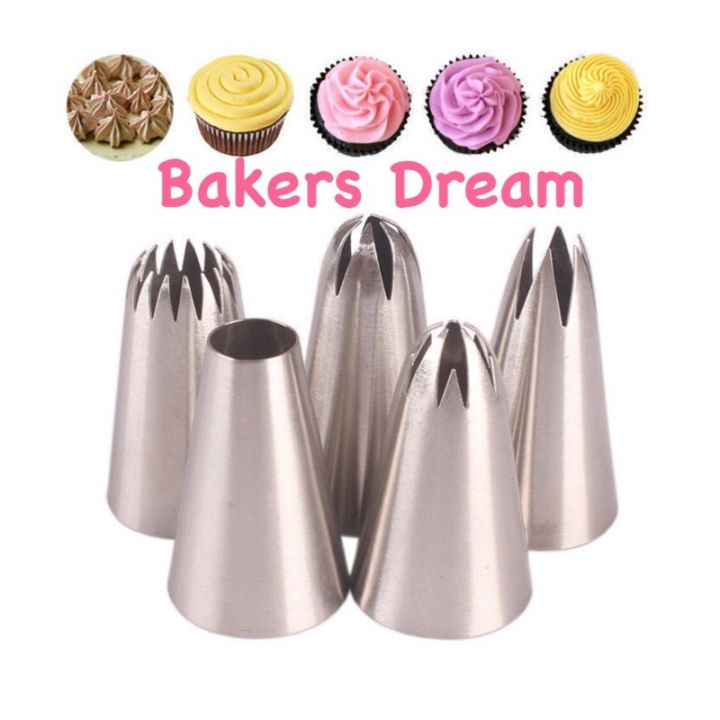 1M 2F 2D 6B 195 Nozzle Tip for Cake Icing Buttercream Pastry Decoration ...