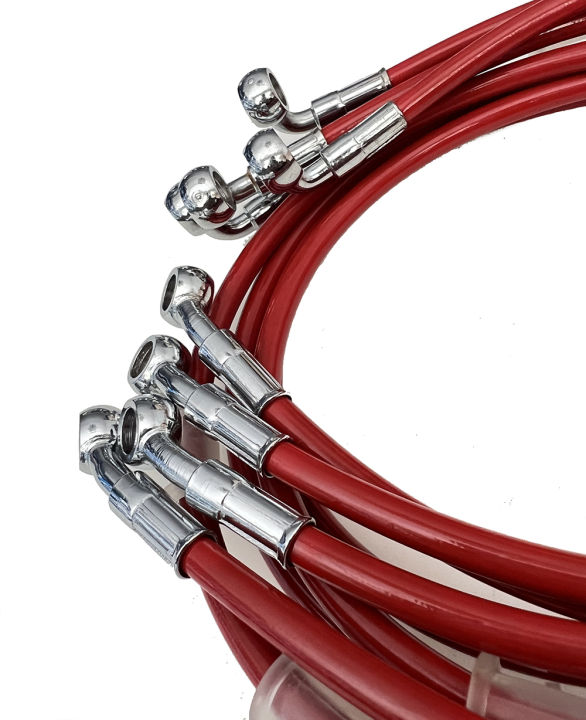Double 90 Degrees Red 800 To 1200mm Hydraulic Brake Hose Dot Line ...