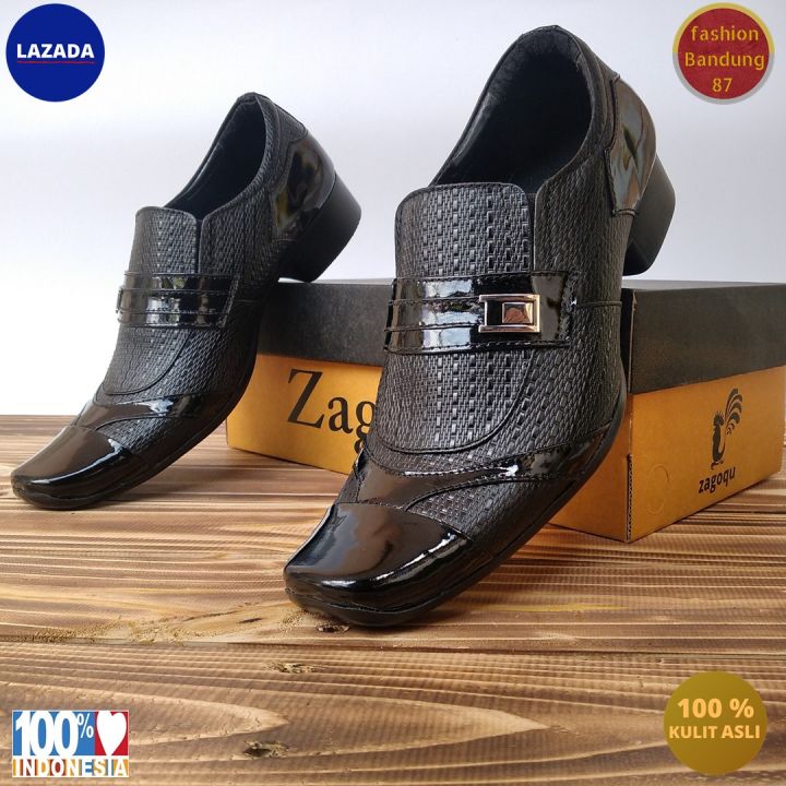 Sepatu Pantofel Pria Kulit Model Lancip Terbaru Formal Kantor Pria ...