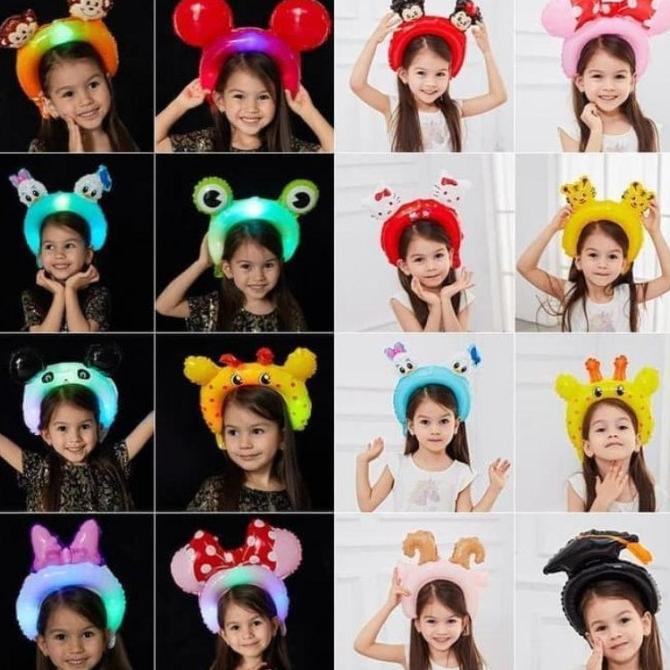Bando Balon Foil Bando Anak Karakter Hewan Ulang Tahun LED | Lazada ...