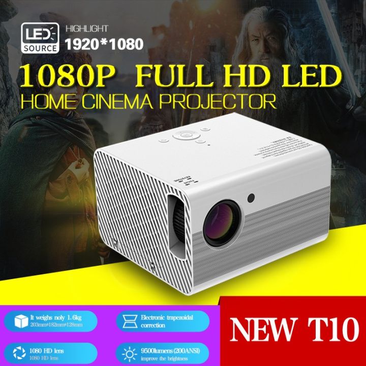 Proyektor Unic T10 BASIC Mini Projector LED 3600 Lumens 1080P FULL HD ...