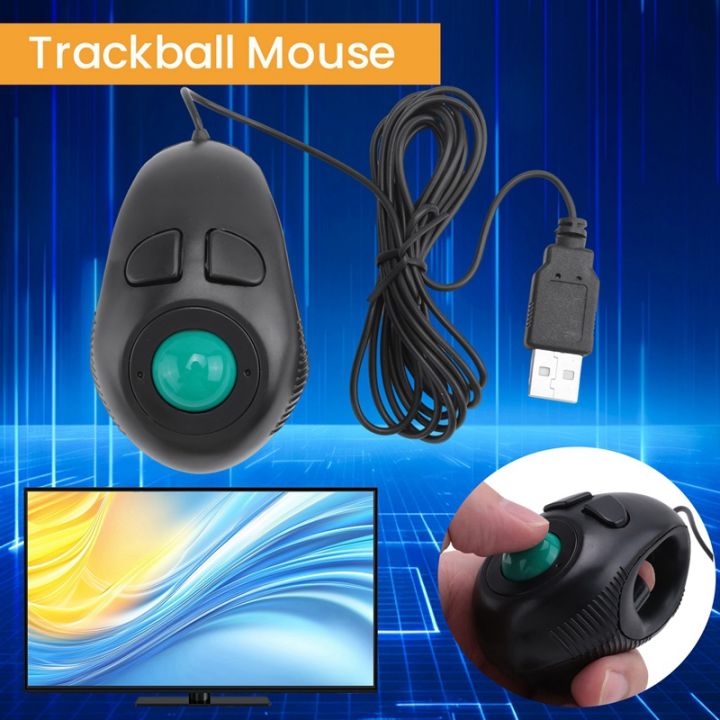 Best of 2025- Portable Finger Hand Held 4D Usb Mini Trackball Mouse ...