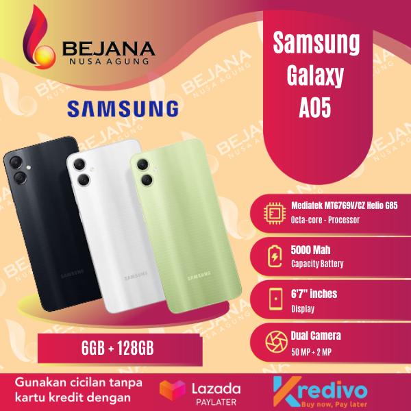 Samsung Galaxy A05 ( Ram 6GB + Rom 128GB ) Garansi Resmi | Lazada Indonesia